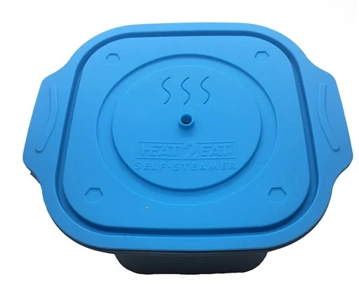 Heat2Eat Silicone collapsible self steamer Brown/Green
